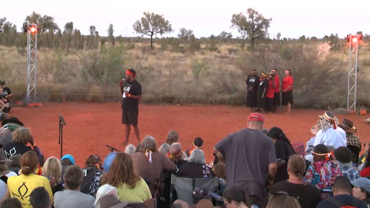 Uluru Climb Closure Celebration: Inma 1 (Warlpiri Mala Dance)