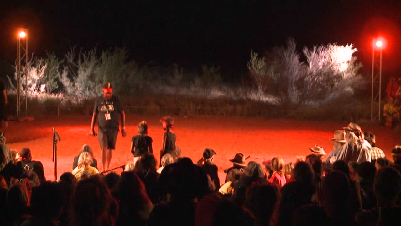Uluru Climb Closure Celebration: Inma 6 (Docker River Ladies)