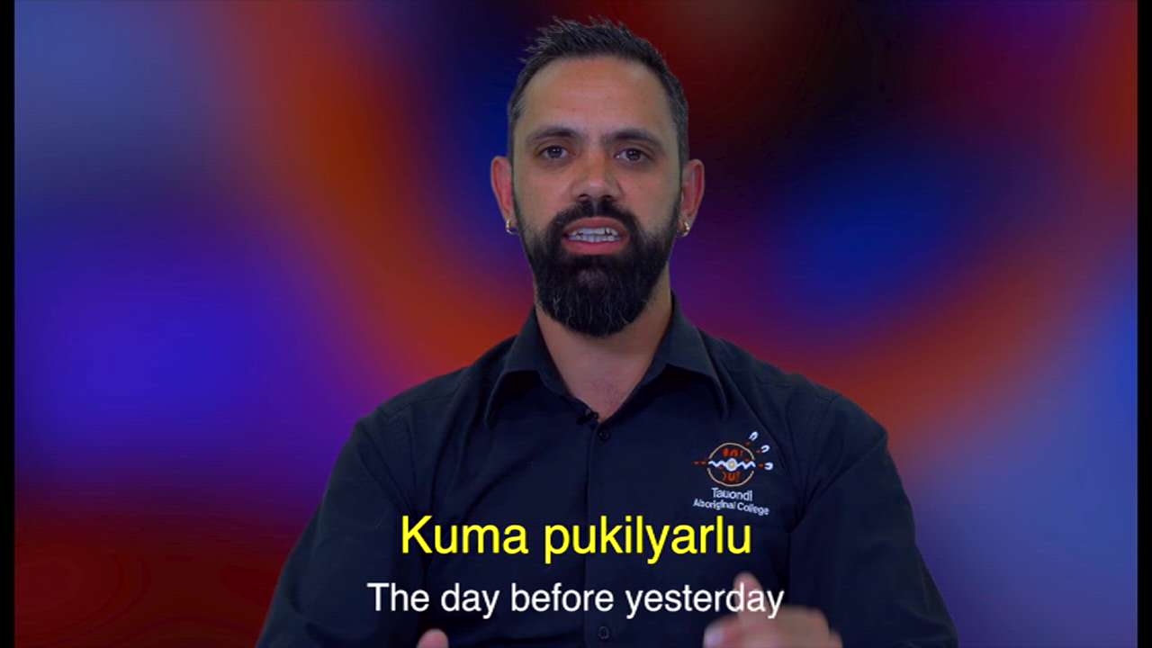 Some Kaurna words describing time.