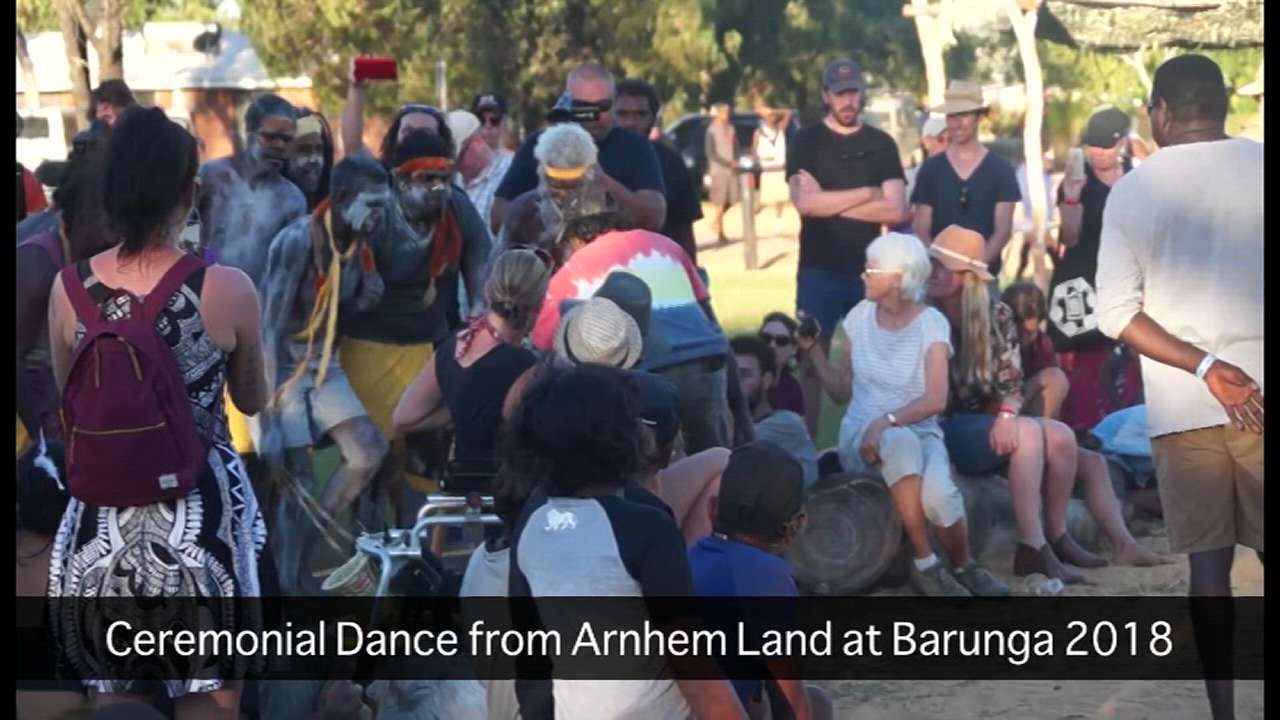 Ceremonial Aboriginal dance from Arnhem Land (4) @ Barunga 2018